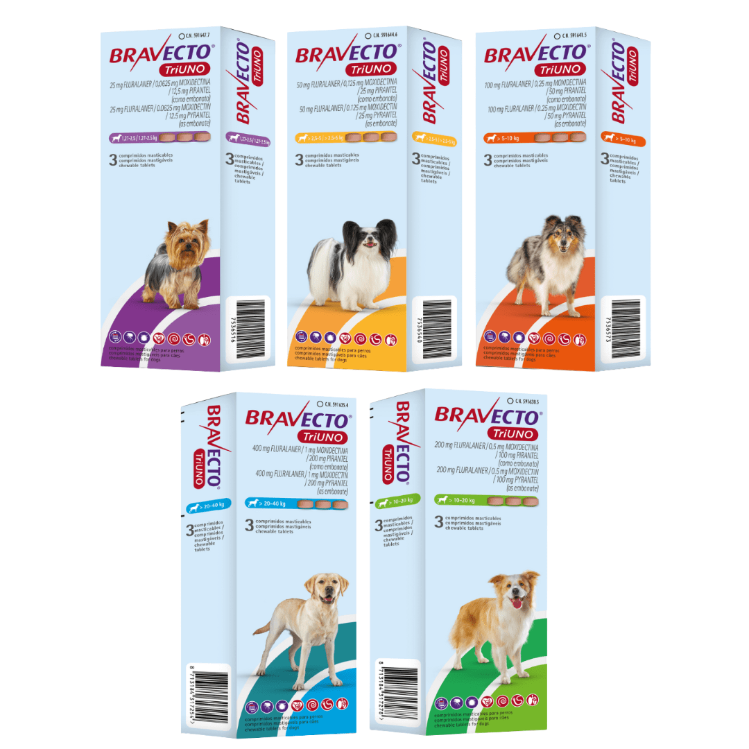 Bravecto TriUNO | Бравекто - противопаразитни дъвчащи таблетки за ...