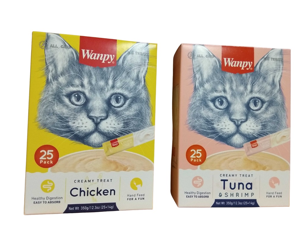 Wanpy лакомства за котка в кремообразна форма - 25 порции | DrAntonov.bg