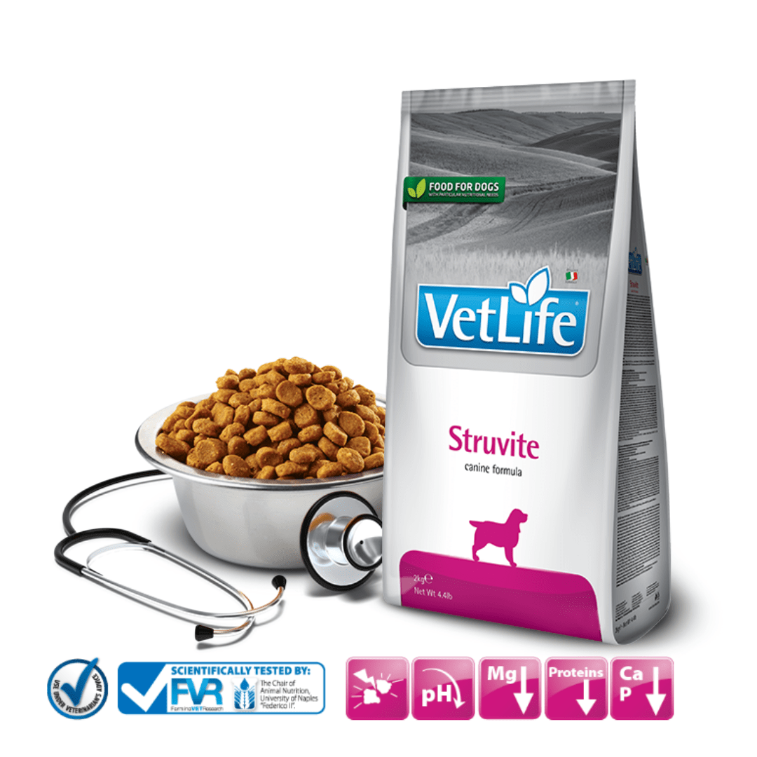 Vet Life Struvite Canine - пълноценна лечебна храна за кучета със ...