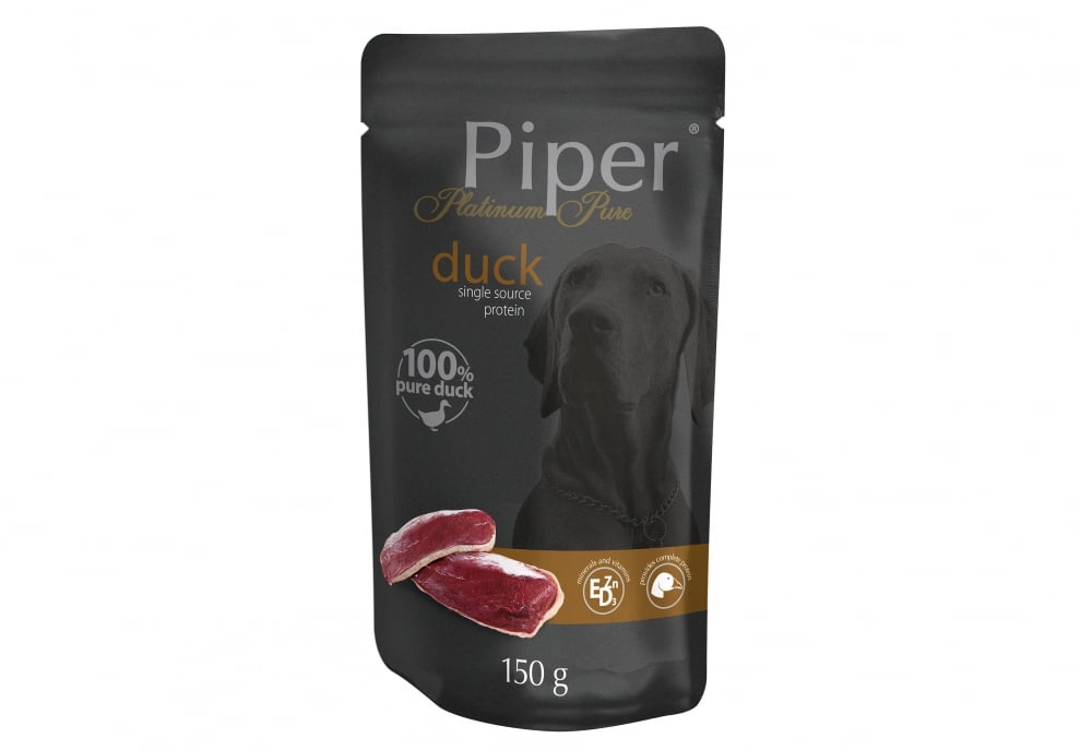 Piper Platinum - Пауч за кучета, с патешко, 150 г | DrAntonov.bg